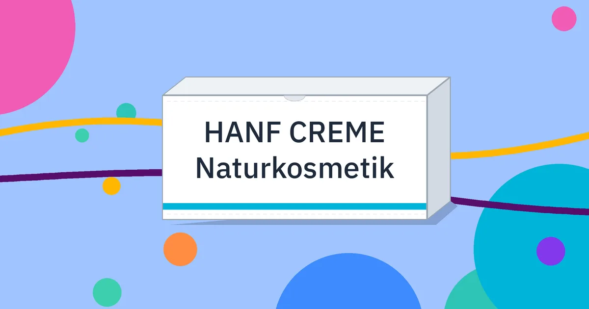 Symbolbild: Packung mit der Aufschrift HANF CREME Naturkosmetik (PZN 17267351) – Verfügbarkeit und Bezug in Apotheken in Frankfurt am Main