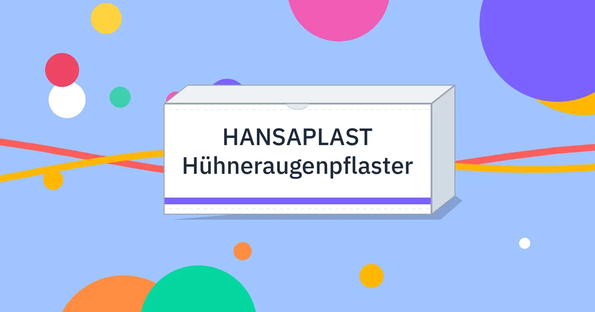 Symbolbild: Packung mit der Aufschrift HANSAPLAST Hühneraugenpflaster (PZN 10779964) – Verfügbarkeit und Bezug in Apotheken in Frankfurt am Main