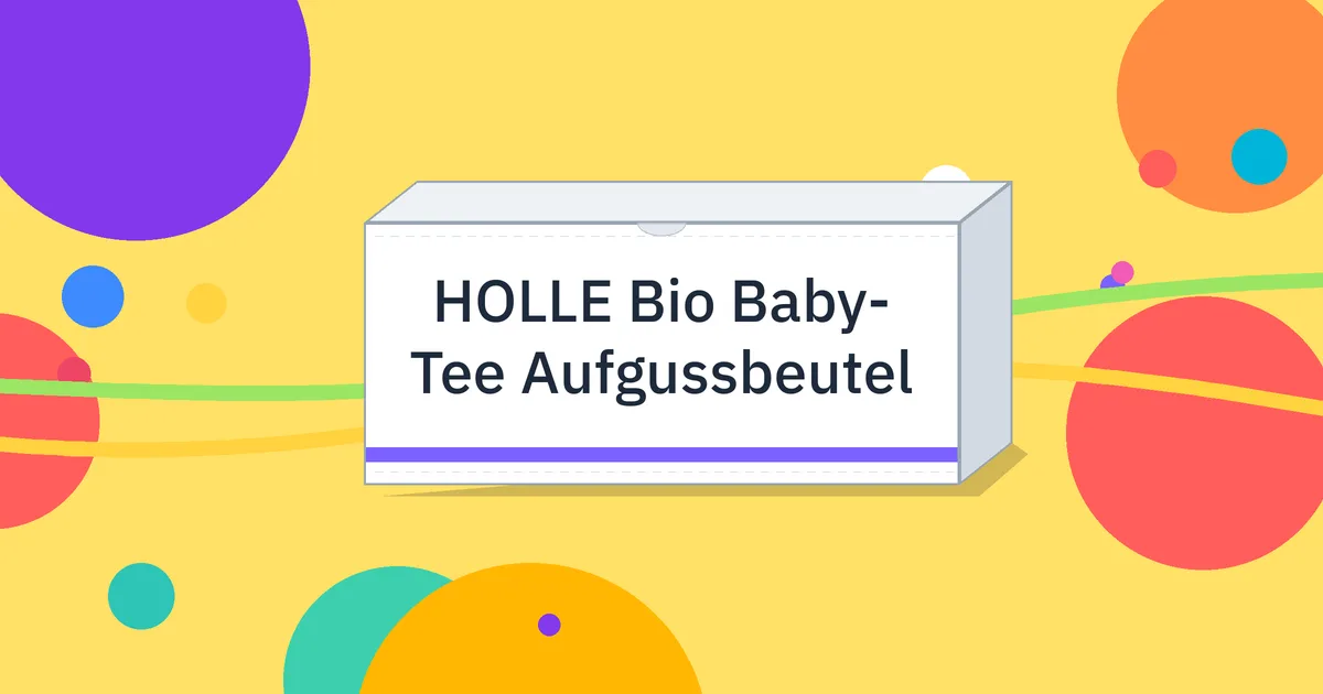 Symbolbild: Packung mit der Aufschrift HOLLE Bio Baby-Tee Aufgussbeutel (PZN 14407596) – Verfügbarkeit und Bezug in Apotheken in Frankfurt am Main