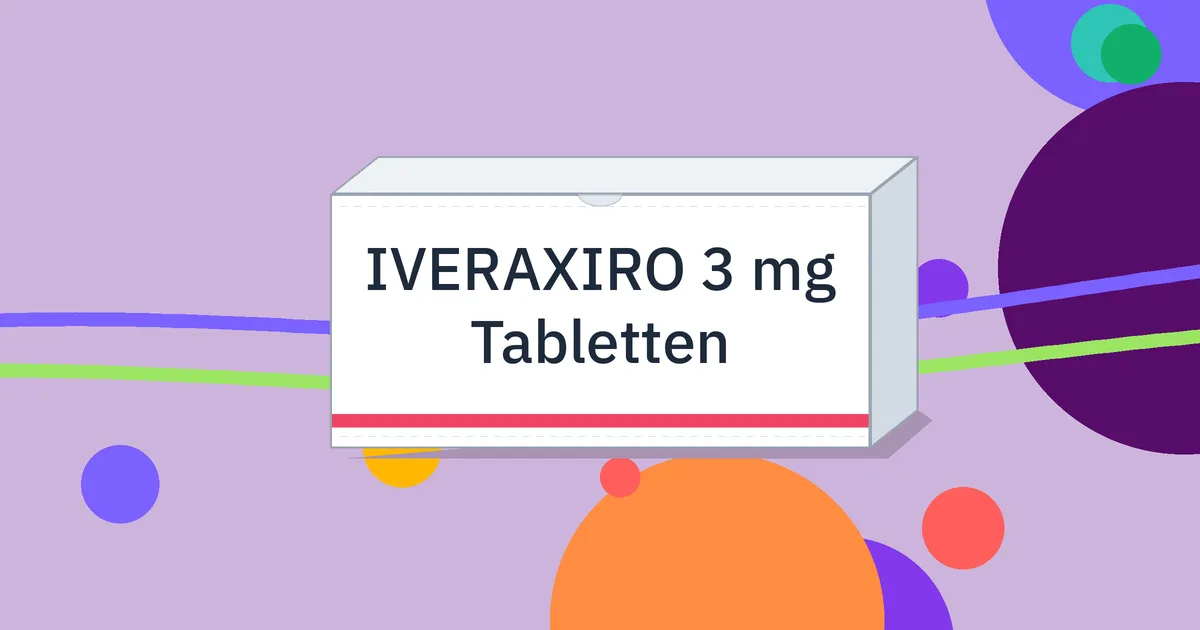 Symbolbild: Packung mit der Aufschrift IVERAXIRO 3 mg Tabletten (PZN 17247845) – Verfügbarkeit und Bezug in Apotheken in Frankfurt am Main