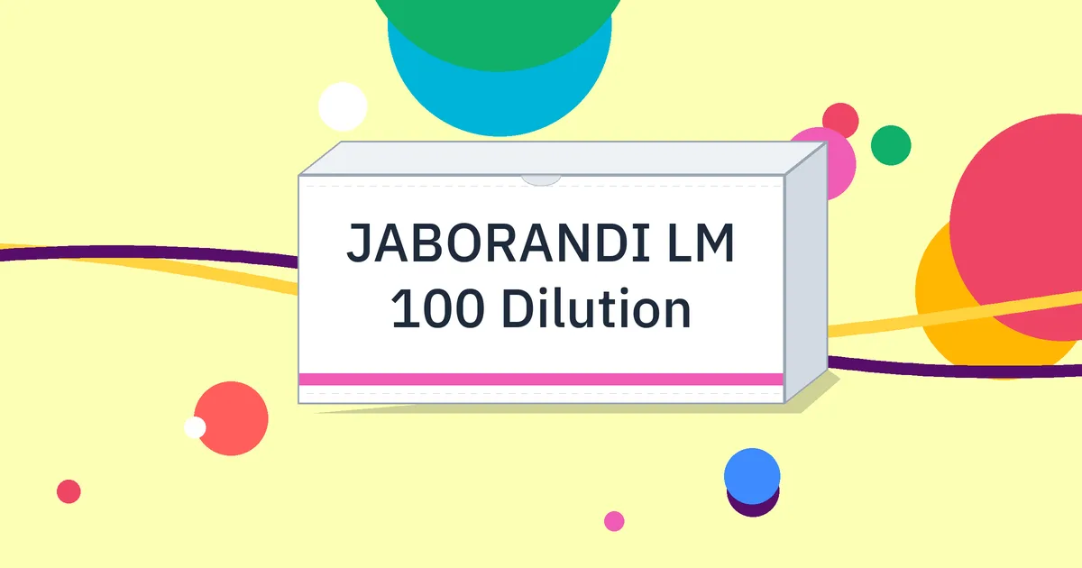 Symbolbild: Packung mit der Aufschrift JABORANDI LM 100 Dilution (PZN 12915549) – Verfügbarkeit und Bezug in Apotheken in Frankfurt am Main