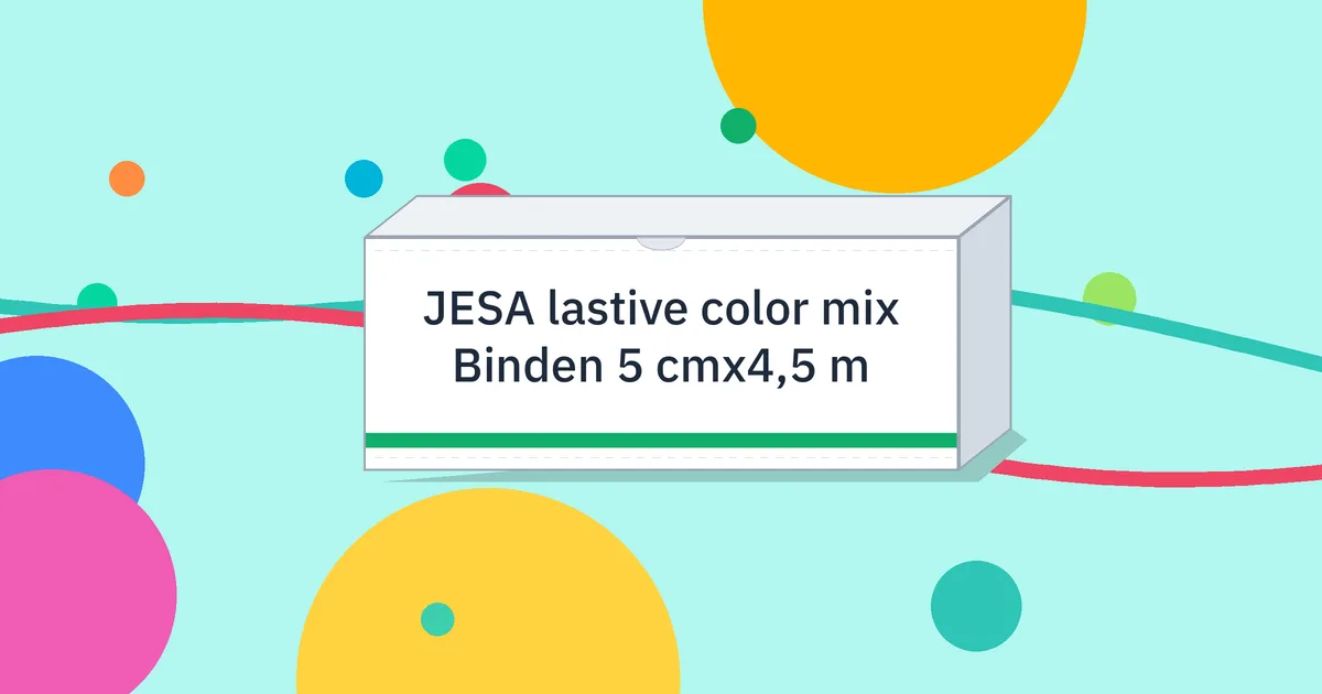 Symbolbild: Packung mit der Aufschrift JESA lastive color mix Binden 5 cmx4,5 m (PZN 11284472) – Verfügbarkeit und Bezug in Apotheken in Frankfurt am Main