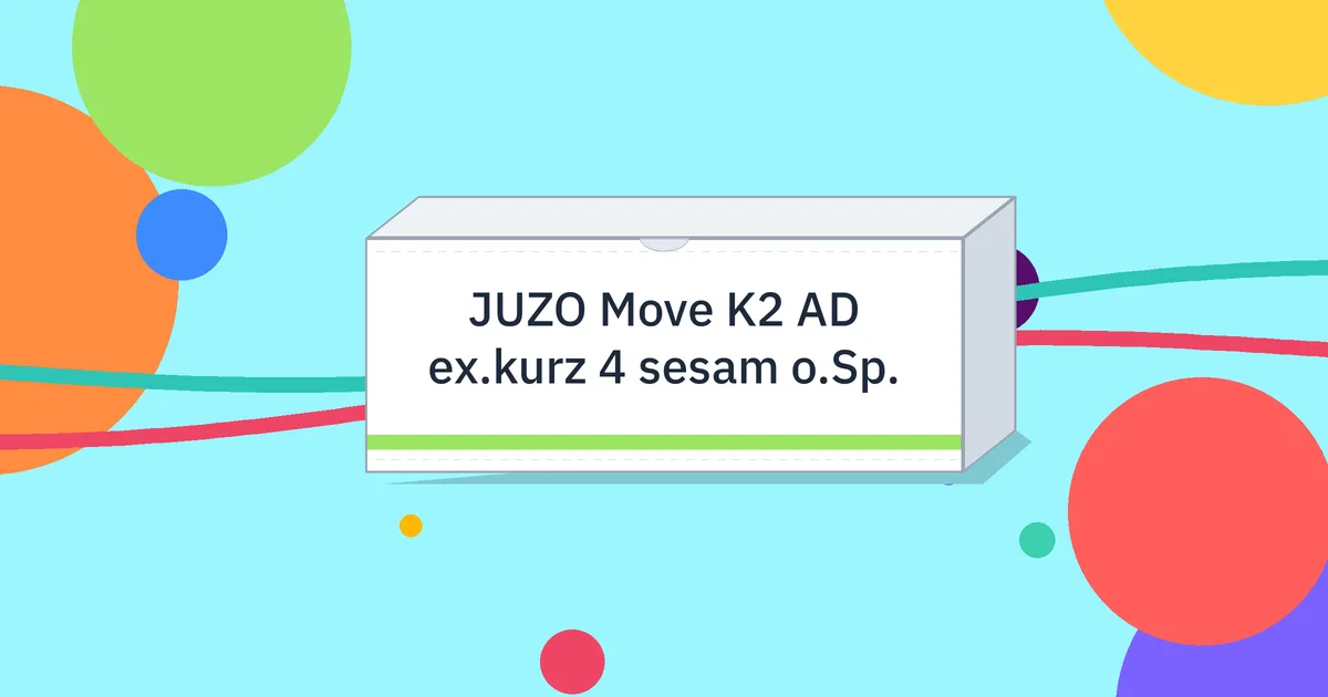 Symbolbild: Packung mit der Aufschrift JUZO Move K2 AD ex.kurz 4 sesam o.Sp. (PZN 18510575) – Verfügbarkeit und Bezug in Apotheken in Frankfurt am Main