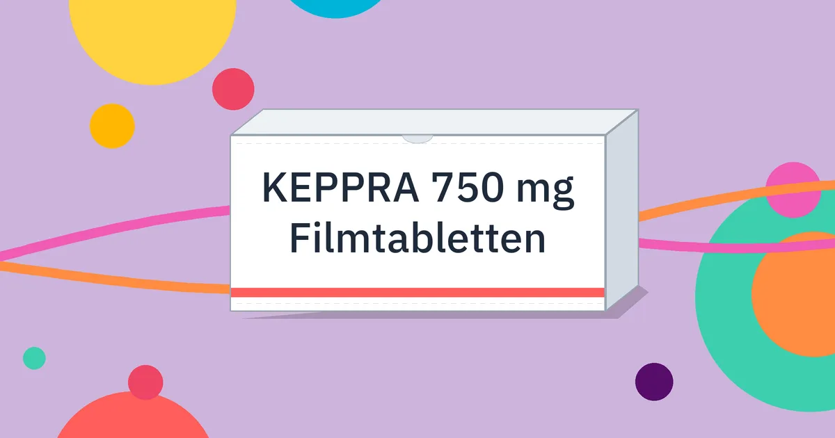 Symbolbild: Packung mit der Aufschrift KEPPRA 750 mg Filmtabletten (PZN 03412803) – Verfügbarkeit und Bezug in Apotheken in Frankfurt am Main