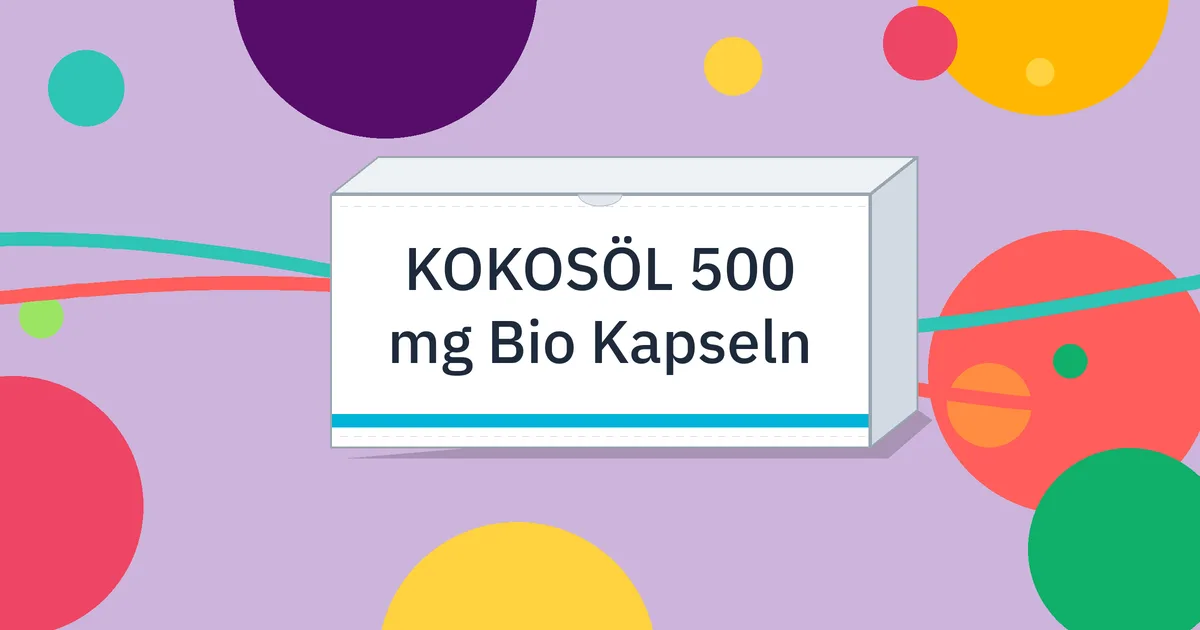 Symbolbild: Packung mit der Aufschrift KOKOSÖL 500 mg Bio Kapseln (PZN 11516014) – Verfügbarkeit und Bezug in Apotheken in Frankfurt am Main