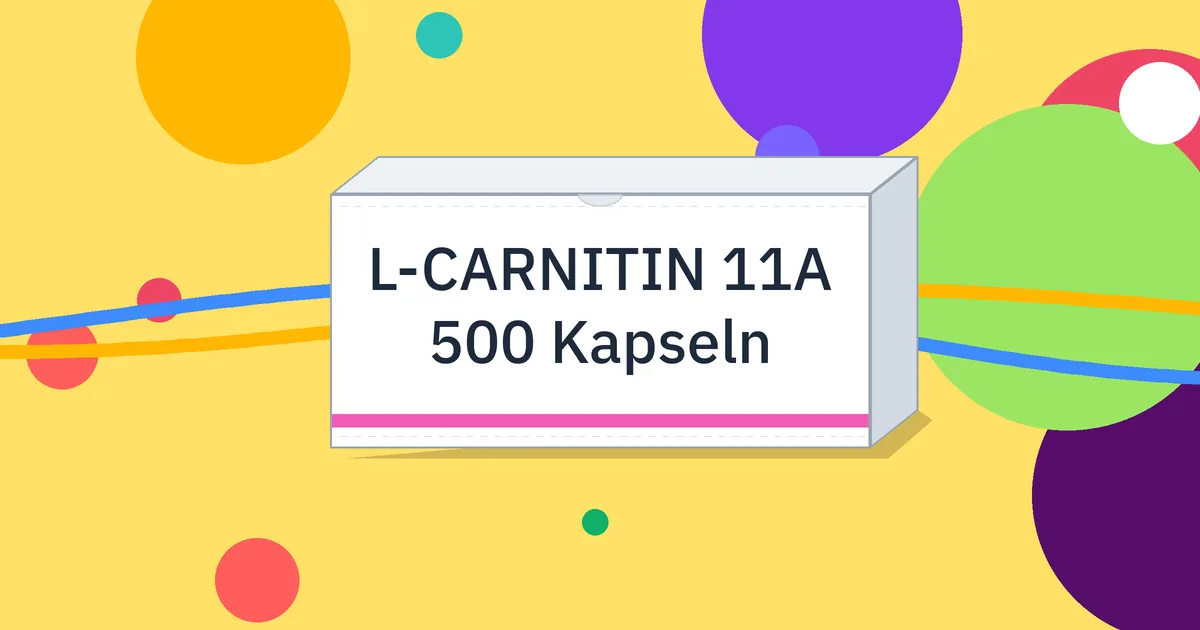 Symbolbild: Packung mit der Aufschrift L-CARNITIN 11A 500 Kapseln (PZN 18665674) – Verfügbarkeit und Bezug in Apotheken in Frankfurt am Main