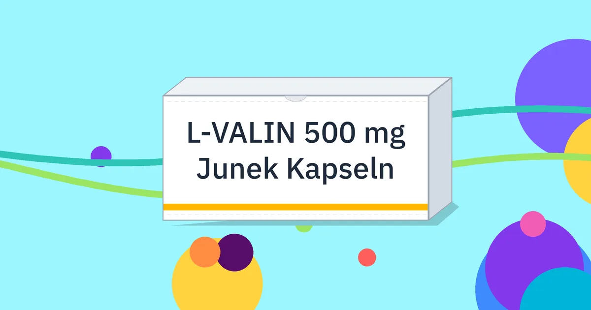 Symbolbild: Packung mit der Aufschrift L-VALIN 500 mg Junek Kapseln (PZN 00135852) – Verfügbarkeit und Bezug in Apotheken in Frankfurt am Main