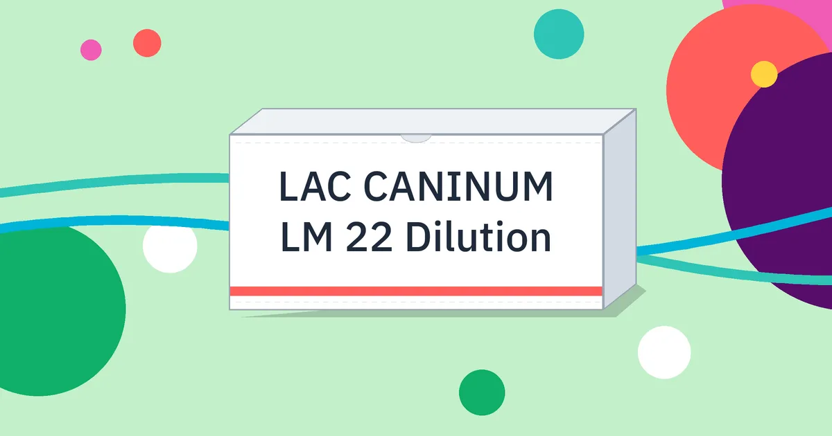 Symbolbild: Packung mit der Aufschrift LAC CANINUM LM 22 Dilution (PZN 12929020) – Verfügbarkeit und Bezug in Apotheken in Frankfurt am Main