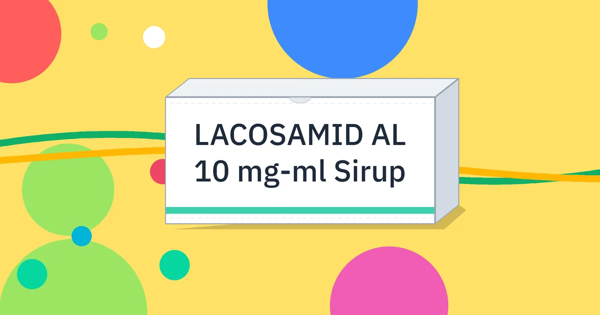 Symbolbild: Packung mit der Aufschrift LACOSAMID AL 10 mg-ml Sirup (PZN 17876908) – Verfügbarkeit und Bezug in Apotheken in Frankfurt am Main