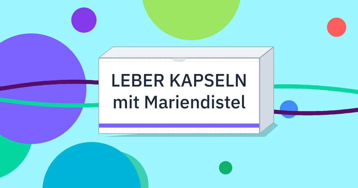 Symbolbild: Packung mit der Aufschrift LEBER KAPSELN mit Mariendistel (PZN 19959596) – Verfügbarkeit und Bezug in Apotheken in Frankfurt am Main