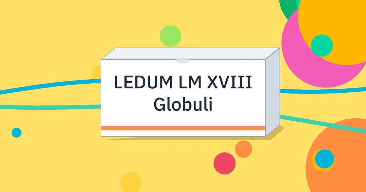 Symbolbild: Packung mit der Aufschrift LEDUM LM XVIII Globuli (PZN 04506191) – Verfügbarkeit und Bezug in Apotheken in Frankfurt am Main