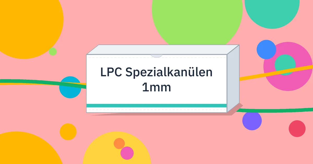 Symbolbild: Packung mit der Aufschrift LPC Spezialkanülen 1mm (PZN 00040229) – Verfügbarkeit und Bezug in Apotheken in Frankfurt am Main