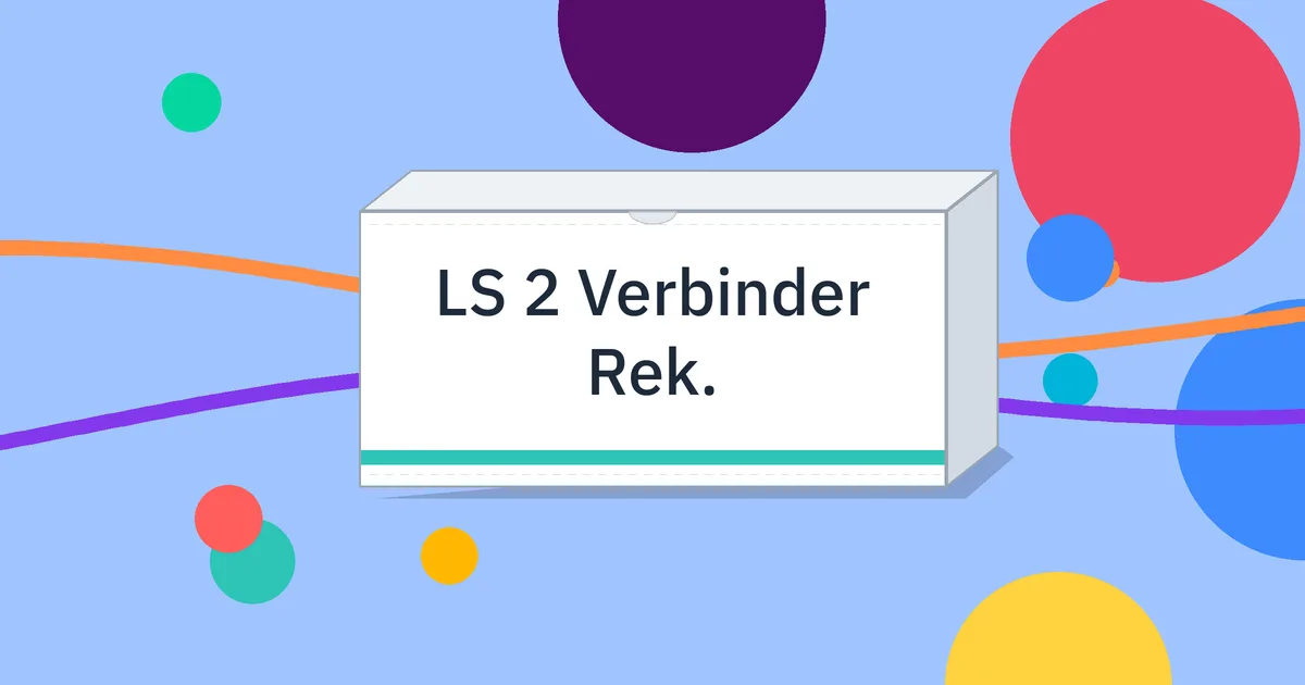 Symbolbild: Packung mit der Aufschrift LS 2 Verbinder Rek. (PZN 02132993) – Verfügbarkeit und Bezug in Apotheken in Frankfurt am Main