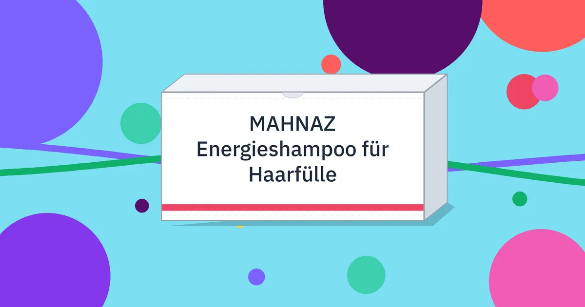 Symbolbild: Packung mit der Aufschrift MAHNAZ Energieshampoo für Haarfülle (PZN 10314389) – Verfügbarkeit und Bezug in Apotheken in Frankfurt am Main