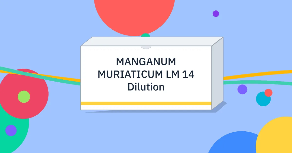 Symbolbild: Packung mit der Aufschrift MANGANUM MURIATICUM LM 14 Dilution (PZN 12943729) – Verfügbarkeit und Bezug in Apotheken in Frankfurt am Main