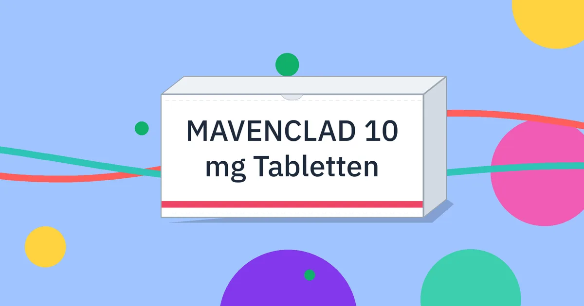 Symbolbild: Packung mit der Aufschrift MAVENCLAD 10 mg Tabletten (PZN 19440003) – Verfügbarkeit und Bezug in Apotheken in Frankfurt am Main