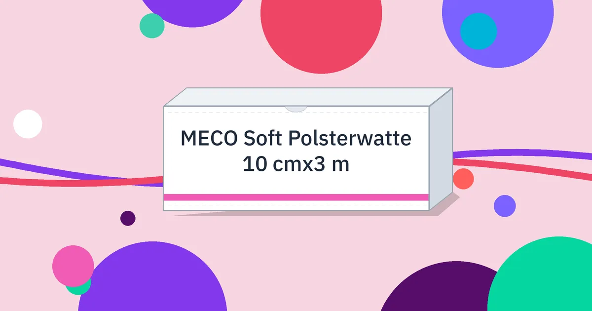 Symbolbild: Packung mit der Aufschrift MECO Soft Polsterwatte 10 cmx3 m (PZN 18728587) – Verfügbarkeit und Bezug in Apotheken in Frankfurt am Main