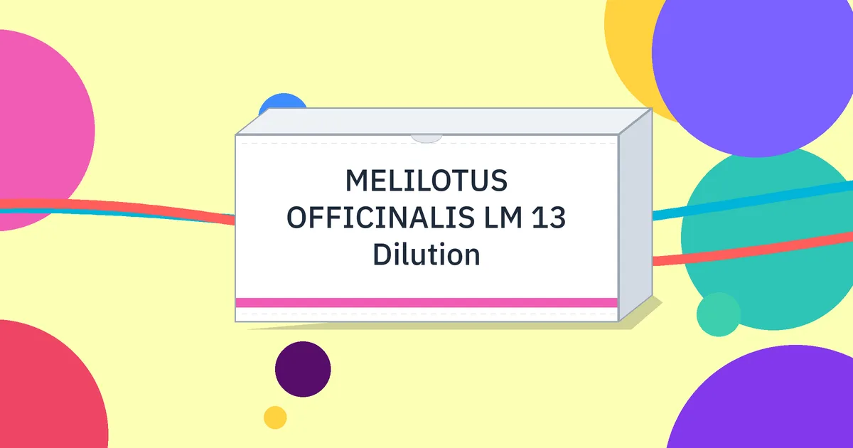 Symbolbild: Packung mit der Aufschrift MELILOTUS OFFICINALIS LM 13 Dilution (PZN 13602841) – Verfügbarkeit und Bezug in Apotheken in Frankfurt am Main
