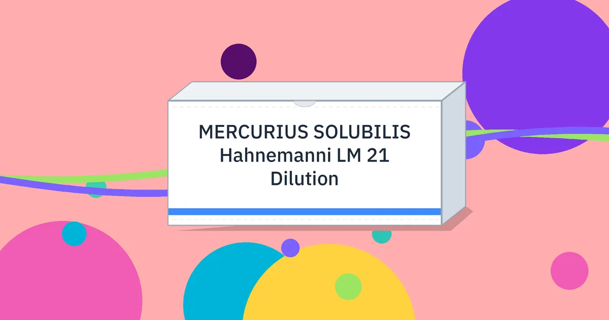 Symbolbild: Packung mit der Aufschrift MERCURIUS SOLUBILIS Hahnemanni LM 21 Dilution (PZN 12954176) – Verfügbarkeit und Bezug in Apotheken in Frankfurt am Main