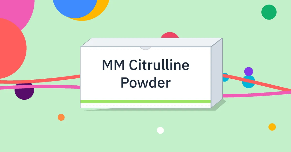 Symbolbild: Packung mit der Aufschrift MM Citrulline Powder (PZN 11514587) – Verfügbarkeit und Bezug in Apotheken in Frankfurt am Main