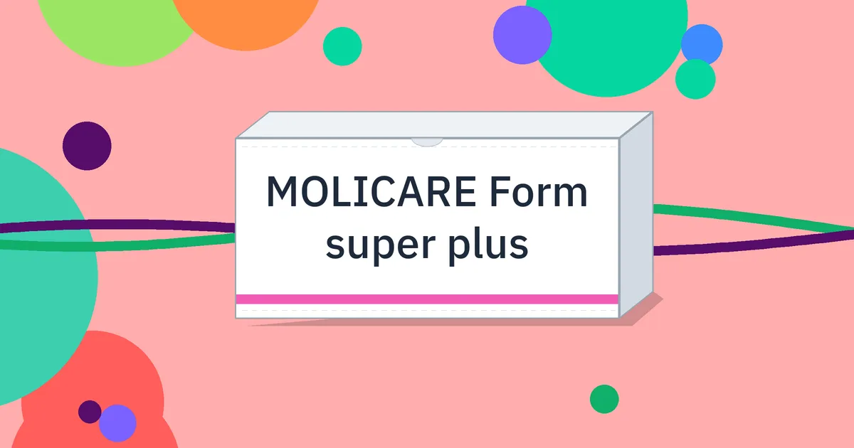 Symbolbild: Packung mit der Aufschrift MOLICARE Form super plus (PZN 14442374) – Verfügbarkeit und Bezug in Apotheken in Frankfurt am Main
