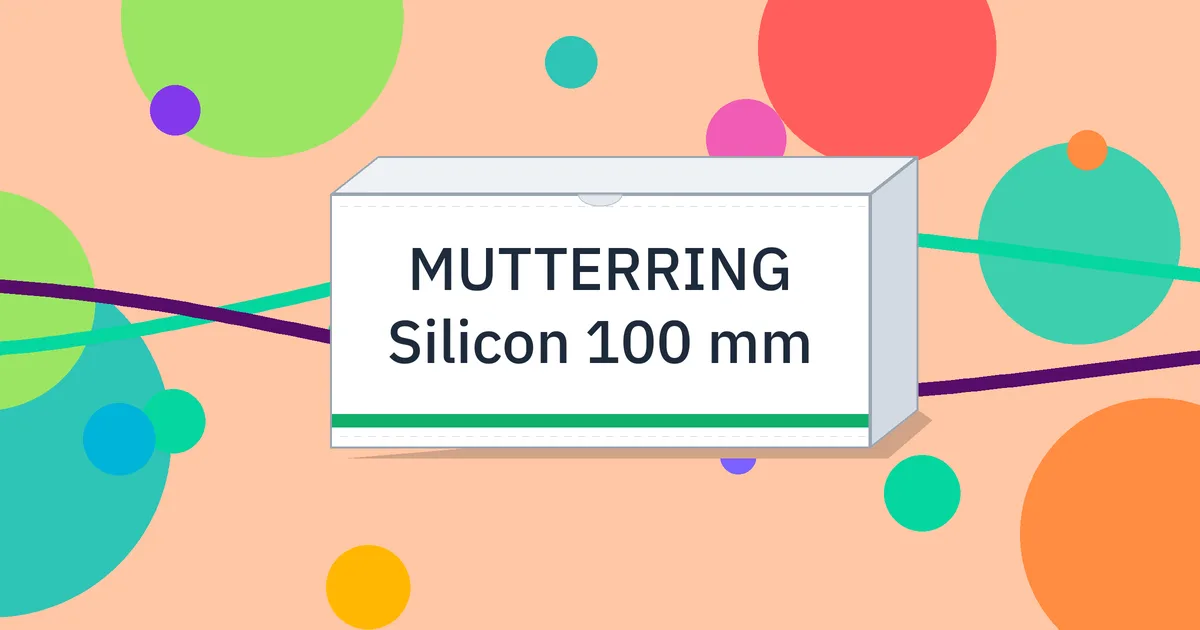 Symbolbild: Packung mit der Aufschrift MUTTERRING Silicon 100 mm (PZN 00612602) – Verfügbarkeit und Bezug in Apotheken in Frankfurt am Main