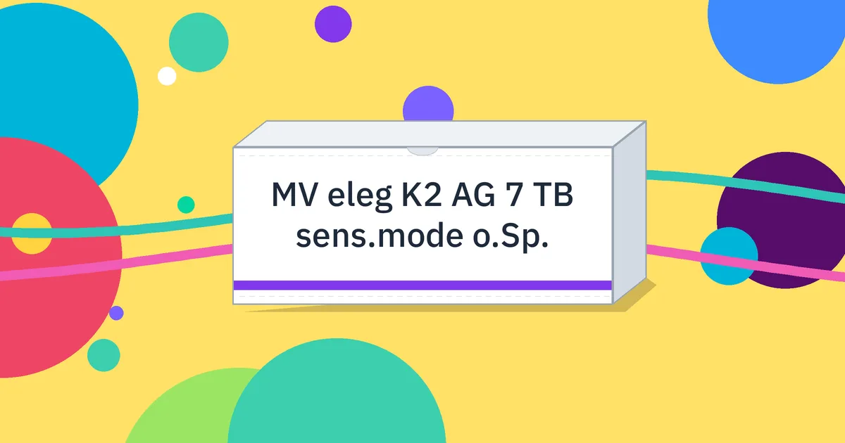 Symbolbild: Packung mit der Aufschrift MV eleg K2 AG 7 TB sens.mode o.Sp. (PZN 09867551) – Verfügbarkeit und Bezug in Apotheken in Frankfurt am Main