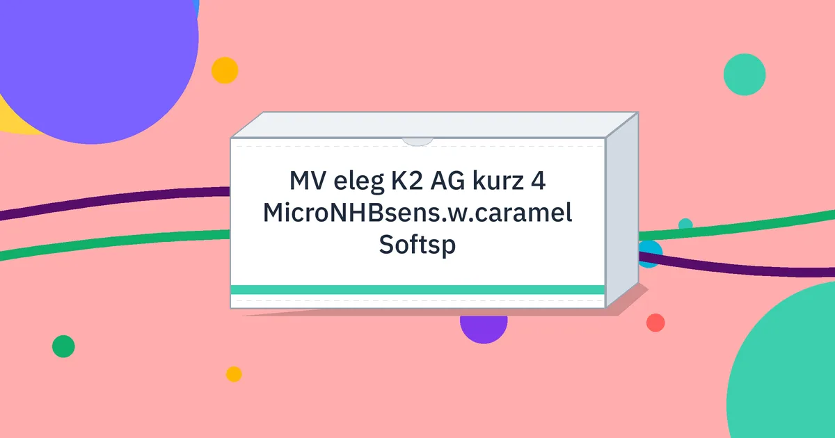 Symbolbild: Packung mit der Aufschrift MV eleg K2 AG kurz 4 MicroNHBsens.w.caramel Softsp (PZN 16069927) – Verfügbarkeit und Bezug in Apotheken in Frankfurt am Main