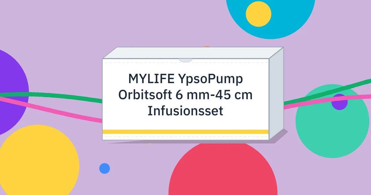 Symbolbild: Packung mit der Aufschrift MYLIFE YpsoPump Orbitsoft 6 mm-45 cm Infusionsset (PZN 11012874) – Verfügbarkeit und Bezug in Apotheken in Frankfurt am Main