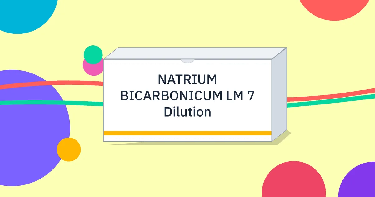 Symbolbild: Packung mit der Aufschrift NATRIUM BICARBONICUM LM 7 Dilution (PZN 12960202) – Verfügbarkeit und Bezug in Apotheken in Frankfurt am Main
