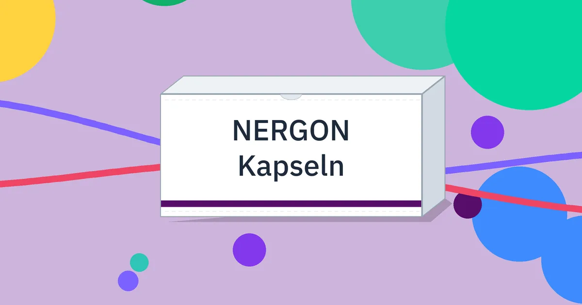 Symbolbild: Packung mit der Aufschrift NERGON Kapseln (PZN 12358764) – Verfügbarkeit und Bezug in Apotheken in Frankfurt am Main
