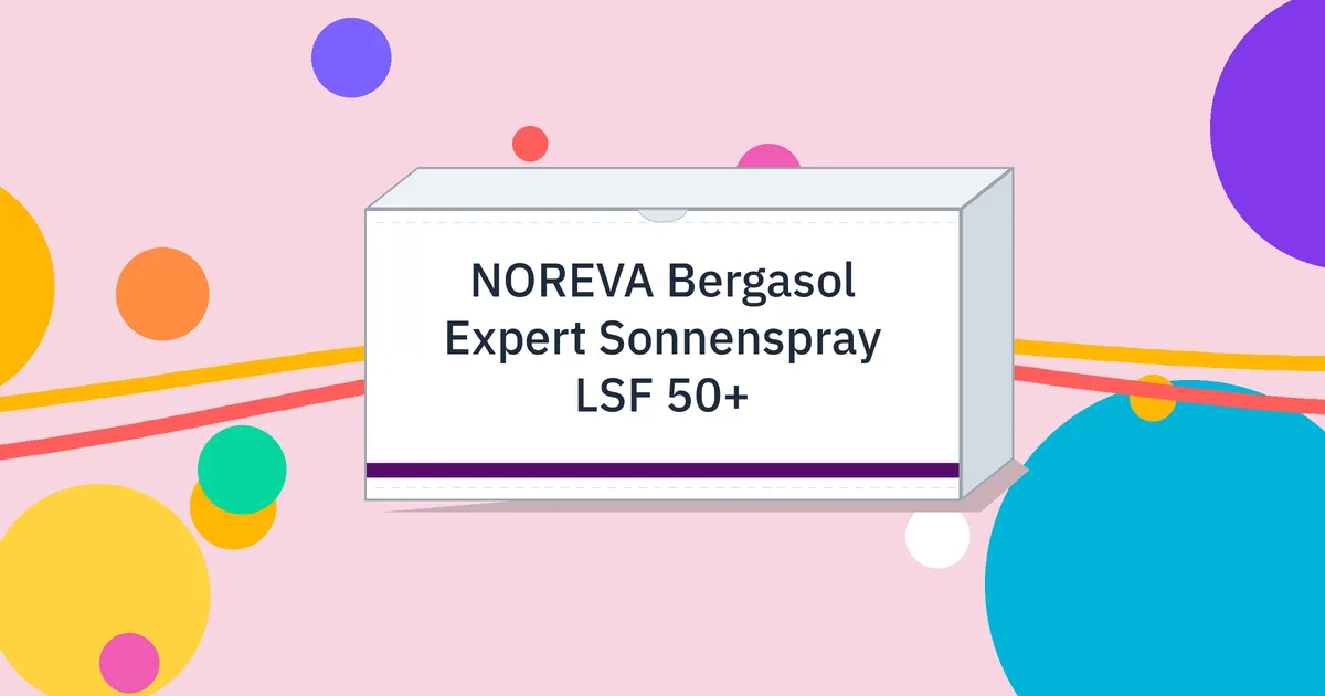 Symbolbild: Packung mit der Aufschrift NOREVA Bergasol Expert Sonnenspray LSF 50+ (PZN 18393715) – Verfügbarkeit und Bezug in Apotheken in Frankfurt am Main