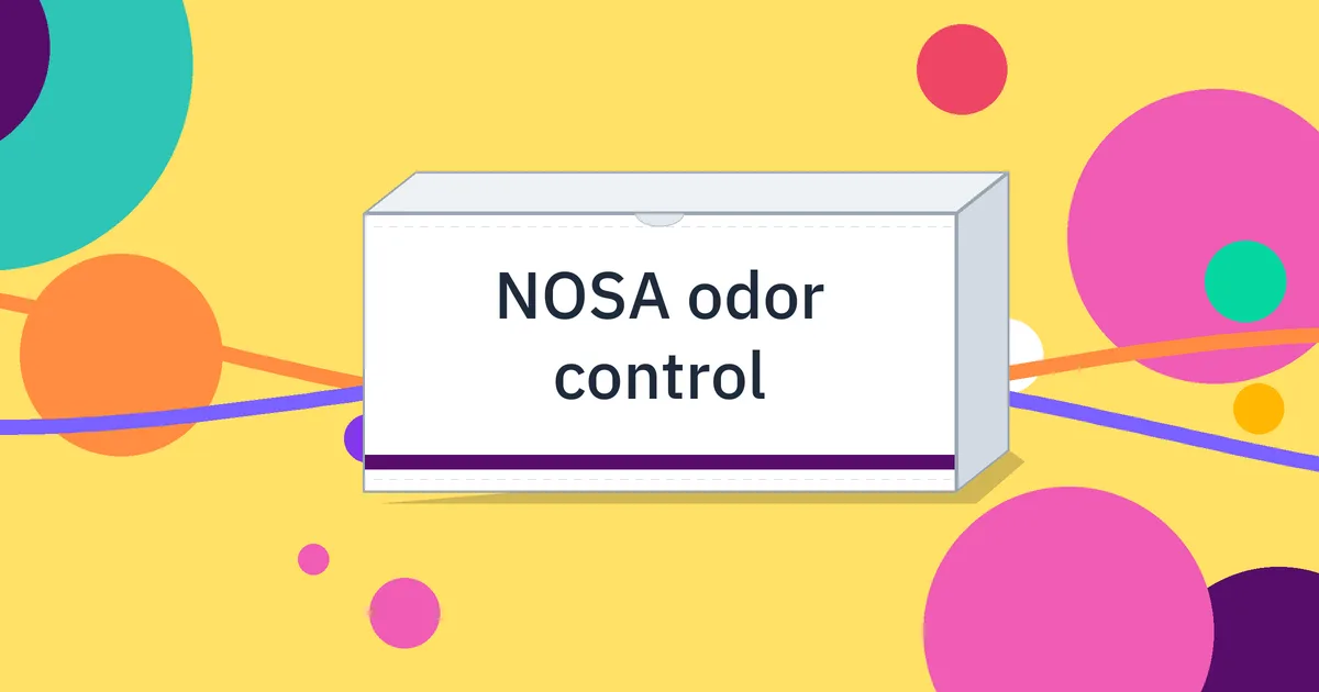 Symbolbild: Packung mit der Aufschrift NOSA odor control (PZN 19684886) – Verfügbarkeit und Bezug in Apotheken in Frankfurt am Main