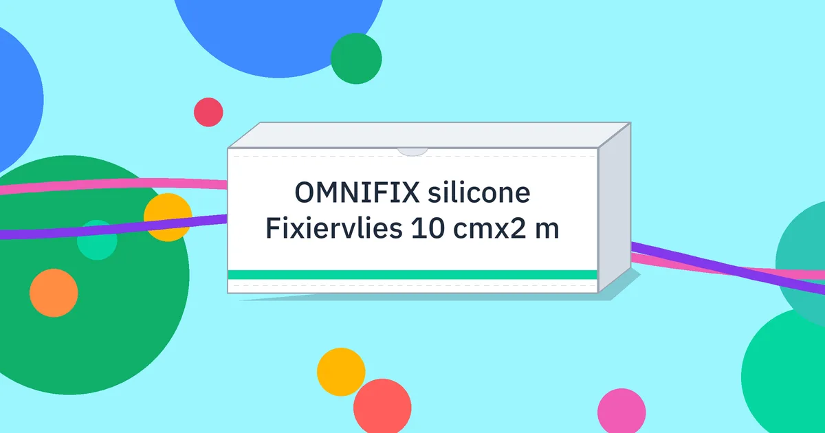 Symbolbild: Packung mit der Aufschrift OMNIFIX silicone Fixiervlies 10 cmx2 m (PZN 19063813) – Verfügbarkeit und Bezug in Apotheken in Frankfurt am Main