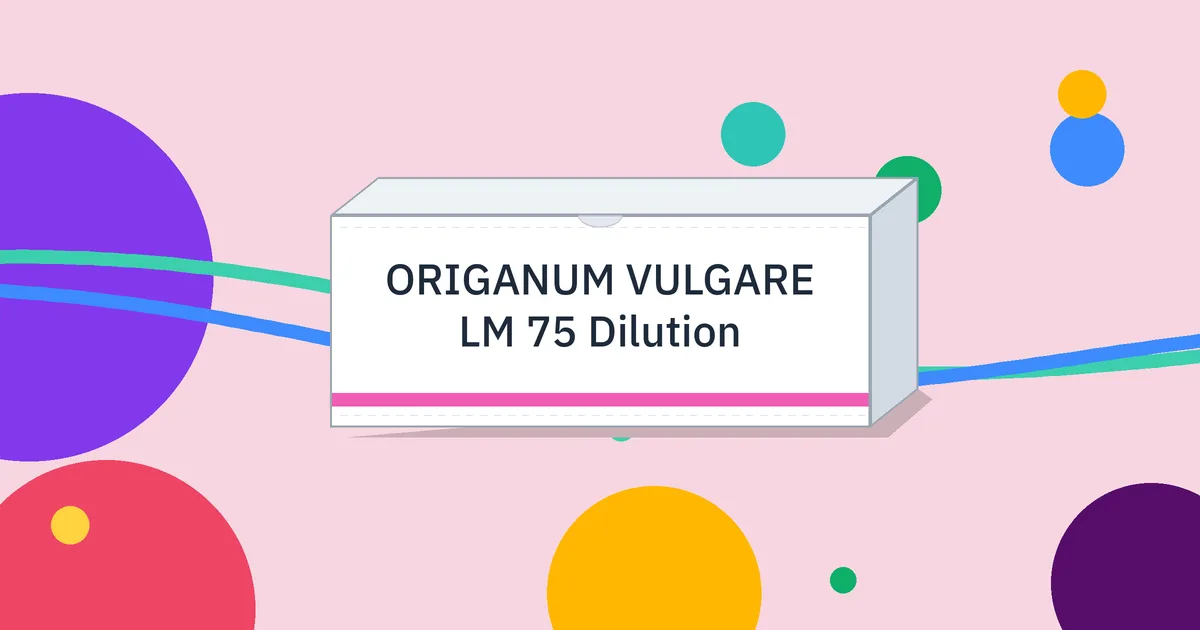 Symbolbild: Packung mit der Aufschrift ORIGANUM VULGARE LM 75 Dilution (PZN 12973311) – Verfügbarkeit und Bezug in Apotheken in Frankfurt am Main