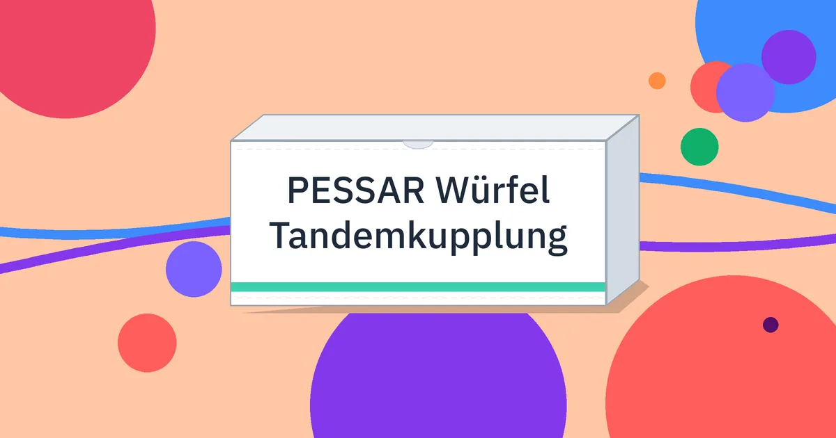 Symbolbild: Packung mit der Aufschrift PESSAR Würfel Tandemkupplung (PZN 02443049) – Verfügbarkeit und Bezug in Apotheken in Frankfurt am Main