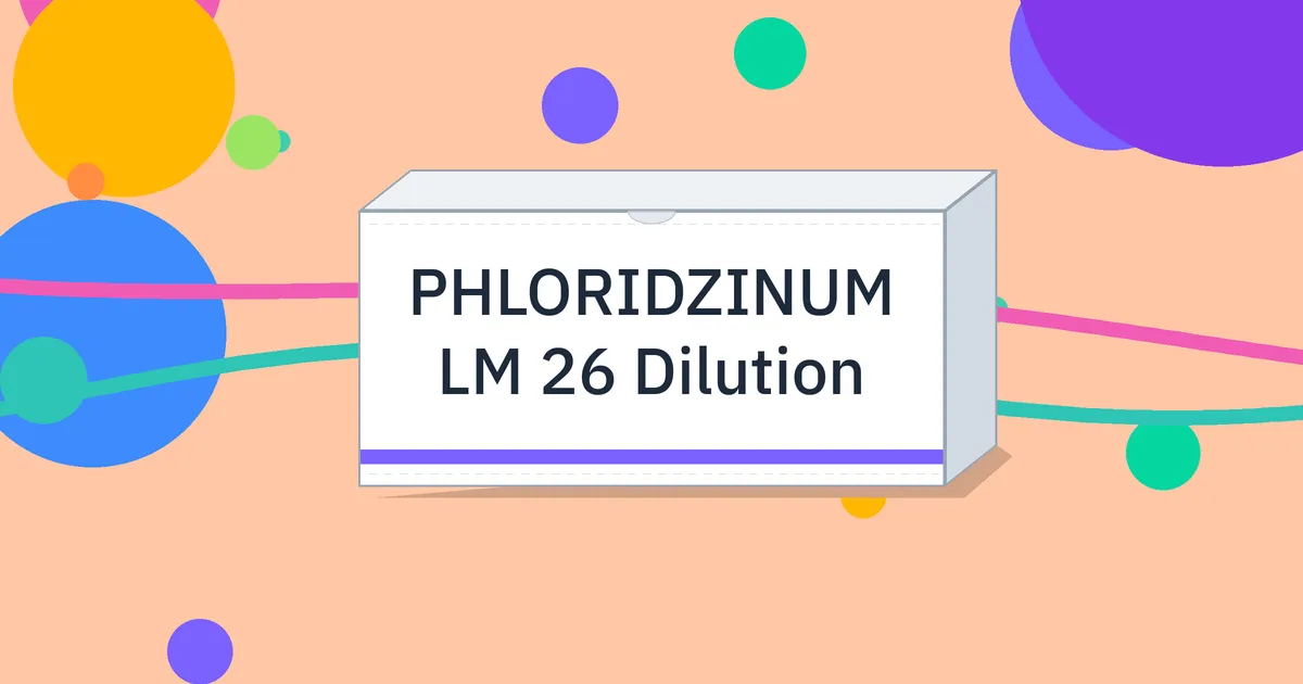 Symbolbild: Packung mit der Aufschrift PHLORIDZINUM LM 26 Dilution (PZN 13639407) – Verfügbarkeit und Bezug in Apotheken in Frankfurt am Main