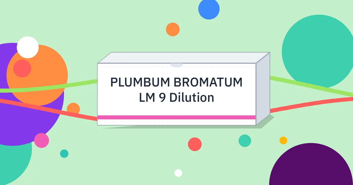 Symbolbild: Packung mit der Aufschrift PLUMBUM BROMATUM LM 9 Dilution (PZN 13039713) – Verfügbarkeit und Bezug in Apotheken in Frankfurt am Main
