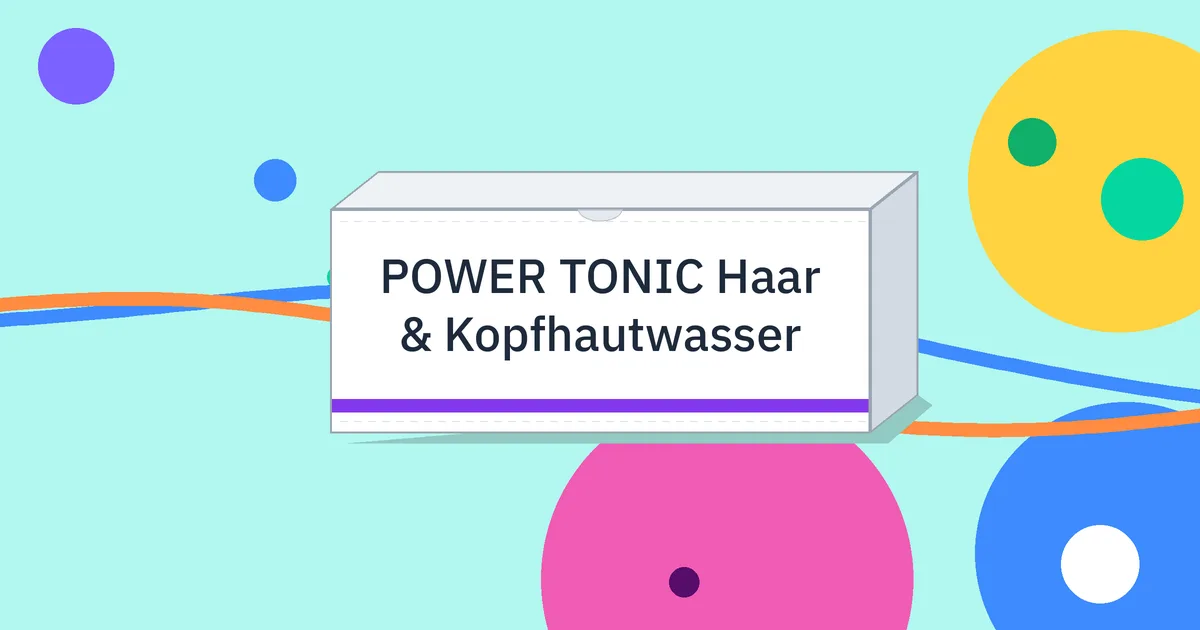 Symbolbild: Packung mit der Aufschrift POWER TONIC Haar & Kopfhautwasser (PZN 03953901) – Verfügbarkeit und Bezug in Apotheken in Frankfurt am Main