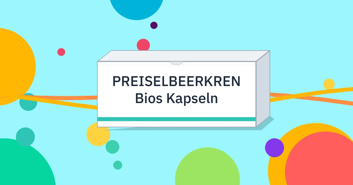 Symbolbild: Packung mit der Aufschrift PREISELBEERKREN Bios Kapseln (PZN 10265225) – Verfügbarkeit und Bezug in Apotheken in Frankfurt am Main