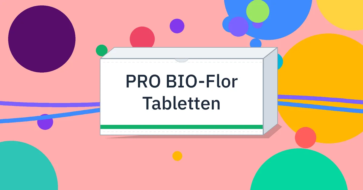 Symbolbild: Packung mit der Aufschrift PRO BIO-Flor Tabletten (PZN 00635276) – Verfügbarkeit und Bezug in Apotheken in Frankfurt am Main