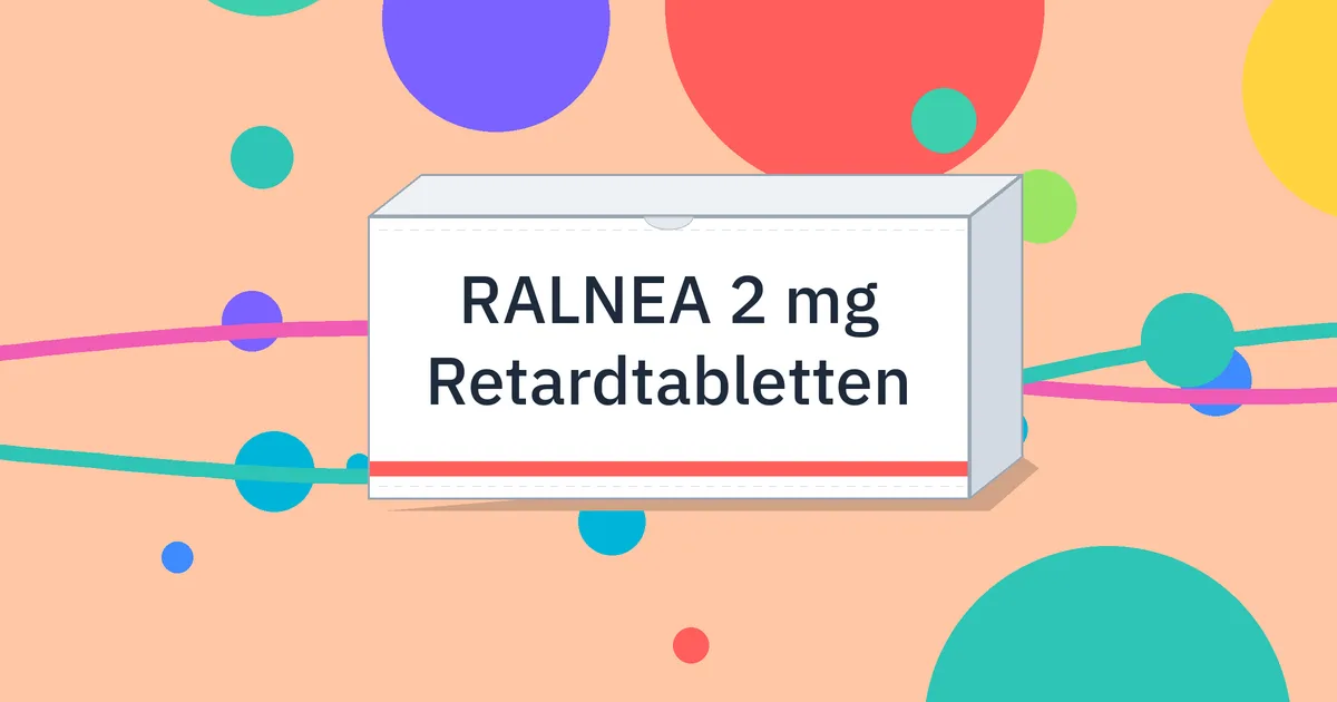 Symbolbild: Packung mit der Aufschrift RALNEA 2 mg Retardtabletten (PZN 08866408) – Verfügbarkeit und Bezug in Apotheken in Frankfurt am Main