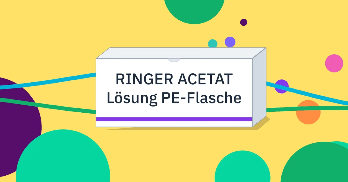 Symbolbild: Packung mit der Aufschrift RINGER ACETAT Lösung PE-Flasche (PZN 03434319) – Verfügbarkeit und Bezug in Apotheken in Frankfurt am Main
