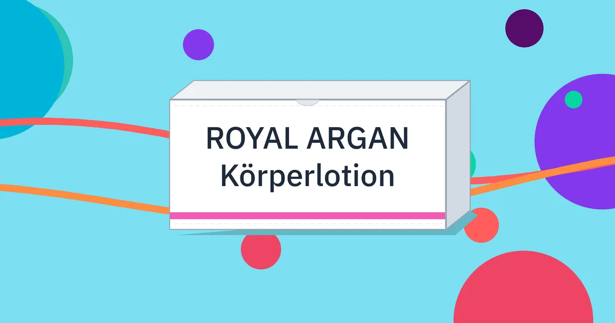 Symbolbild: Packung mit der Aufschrift ROYAL ARGAN Körperlotion (PZN 16142239) – Verfügbarkeit und Bezug in Apotheken in Frankfurt am Main