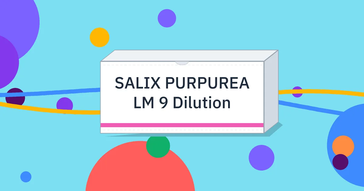 Symbolbild: Packung mit der Aufschrift SALIX PURPUREA LM 9 Dilution (PZN 13178521) – Verfügbarkeit und Bezug in Apotheken in Frankfurt am Main
