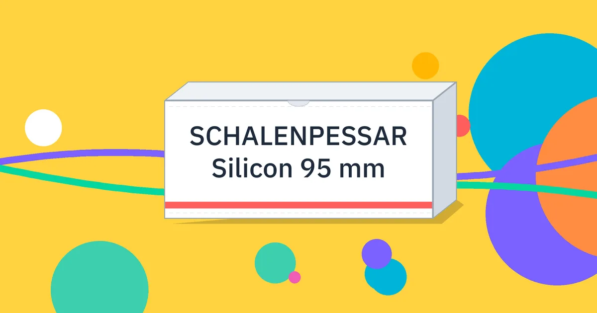 Symbolbild: Packung mit der Aufschrift SCHALENPESSAR Silicon 95 mm (PZN 07702722) – Verfügbarkeit und Bezug in Apotheken in Frankfurt am Main