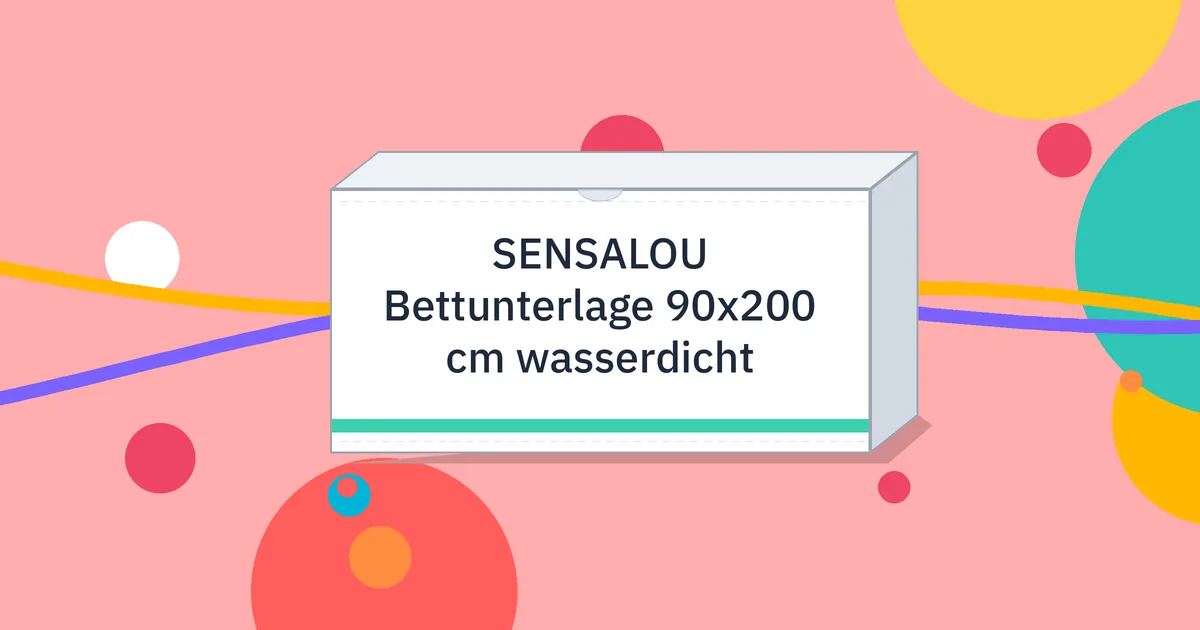 Symbolbild: Packung mit der Aufschrift SENSALOU Bettunterlage 90x200 cm wasserdicht (PZN 20738831) – Verfügbarkeit und Bezug in Apotheken in Frankfurt am Main