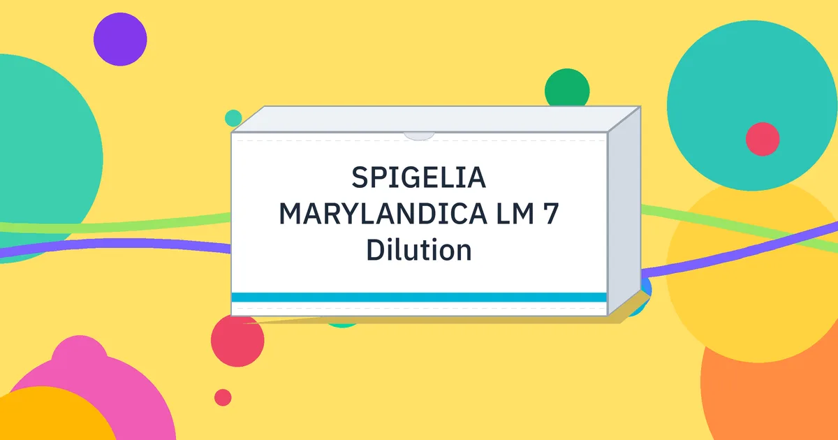 Symbolbild: Packung mit der Aufschrift SPIGELIA MARYLANDICA LM 7 Dilution (PZN 13195531) – Verfügbarkeit und Bezug in Apotheken in Frankfurt am Main