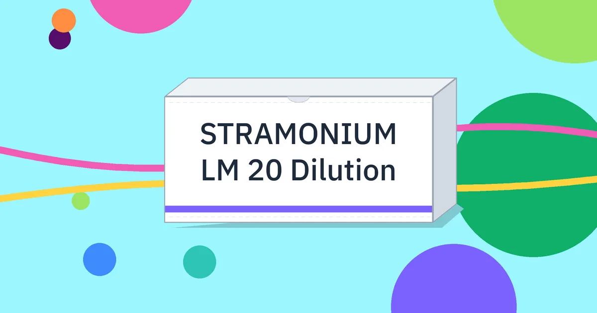 Symbolbild: Packung mit der Aufschrift STRAMONIUM LM 20 Dilution (PZN 13201929) – Verfügbarkeit und Bezug in Apotheken in Frankfurt am Main