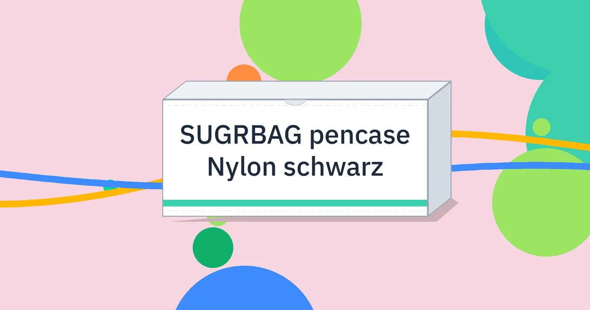Symbolbild: Packung mit der Aufschrift SUGRBAG pencase Nylon schwarz (PZN 11861484) – Verfügbarkeit und Bezug in Apotheken in Frankfurt am Main
